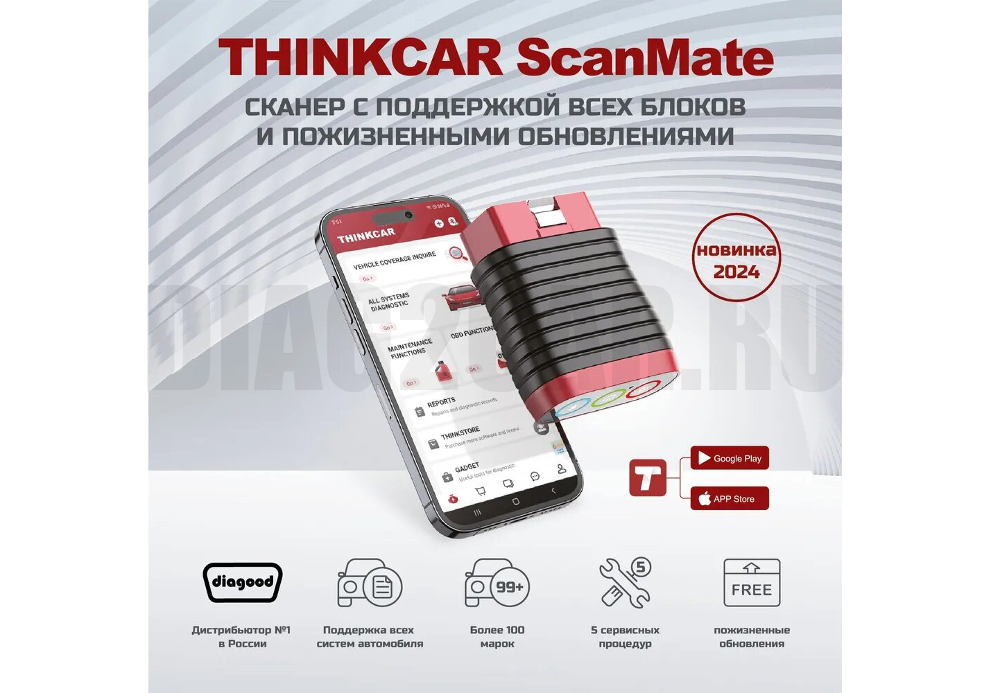 купить диагностический сканер THINKCAR ScanMate